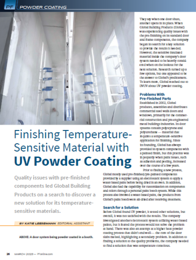 Articles | Keyland Polymer UV Cured Powder Coatings